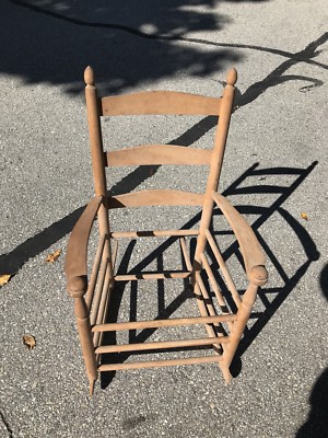 Shaker Childs Rocking Chair Rocker With Webbing | eBay