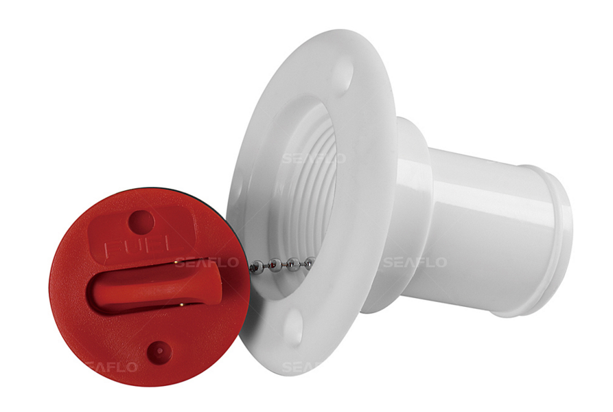 WHITE NYLON Caravan Boat DECK FILLER Petrol Fuel Gas Water Diesel Tank ...