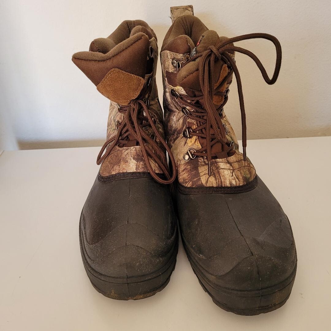 Ozark Trail Men Camo 3M Thinsulate Insulated Waterproof Snow Pac Boots ...