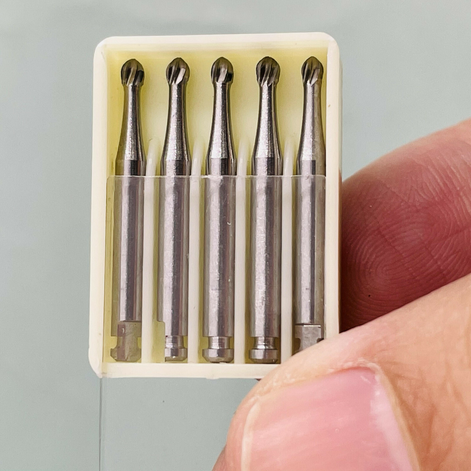 5pcs Dental RA #6 Round Carbide Bur for Slow Speed Latch Type #6 RA ...