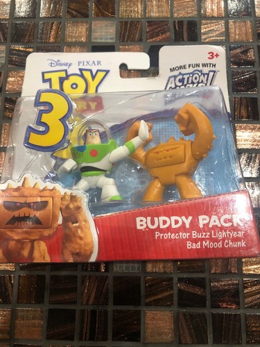 DISNEY PIXAR TOY STORY 3 ACTION LINKS BUDDY PACK Protector Buzz Bad ...