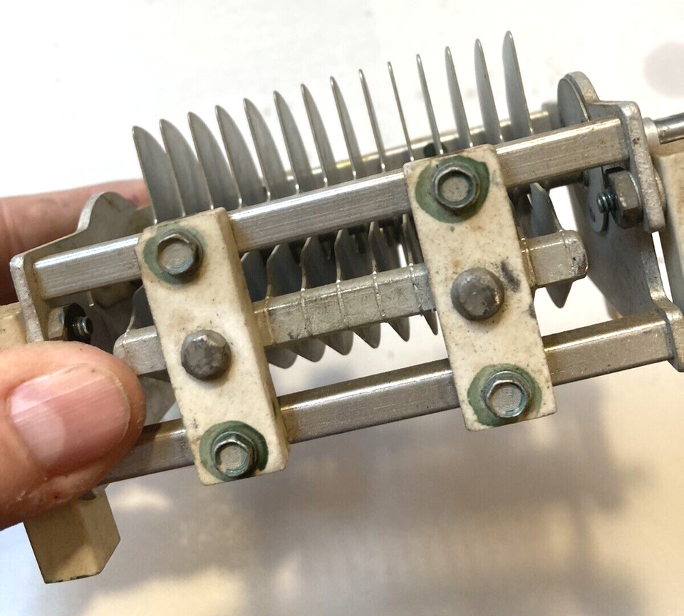 LARGE HAMMARLUND HAM RADIO AIR VARIABLE TUNER CONDENSER FOR HAM RADIO ...