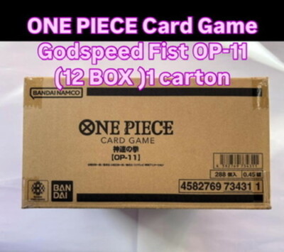 Bandai ONE PIECE Card Game Fist of Divine Speed OP-11 OP11 Box case ...