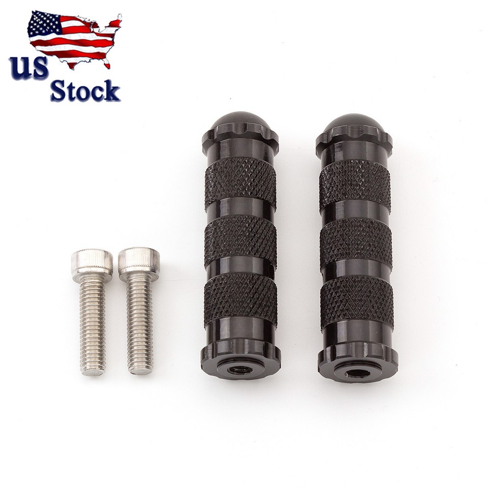 Universal Aluminum Motorcycle Folding Foot Pegs Rear set Footrest ...