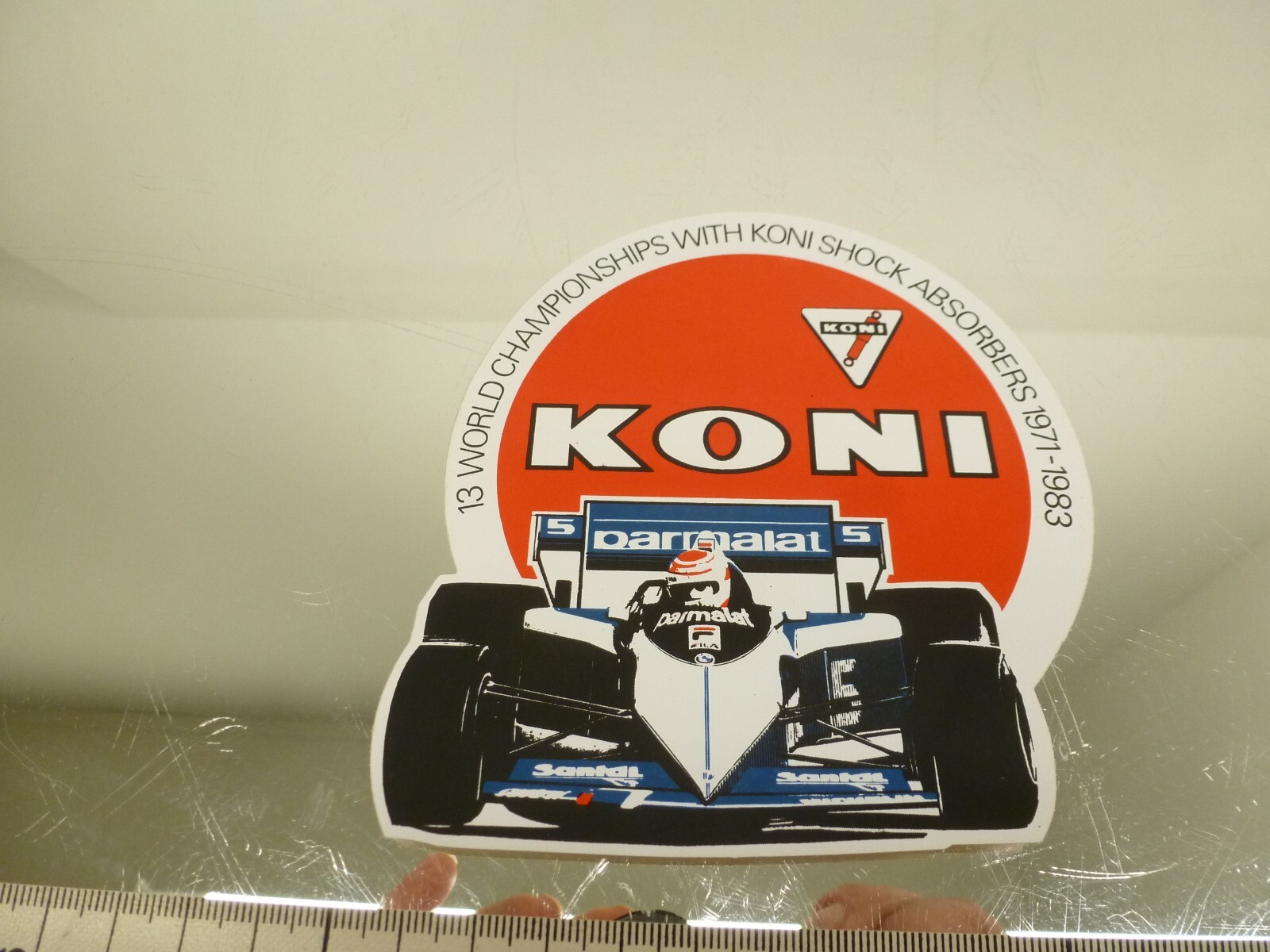 VINTAGE F1 STICKER - KONI 13x WORLDCHAMPION 1971-83 - BRABHAM BMW BT52 ...