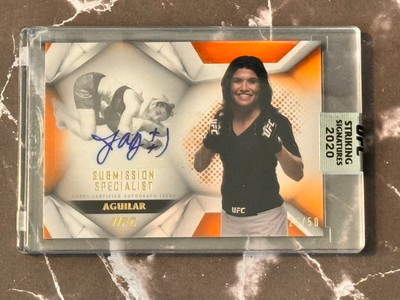 2020 Topps UFC Striking Signatures - Jessica Aguilar Orange Autograph # ...