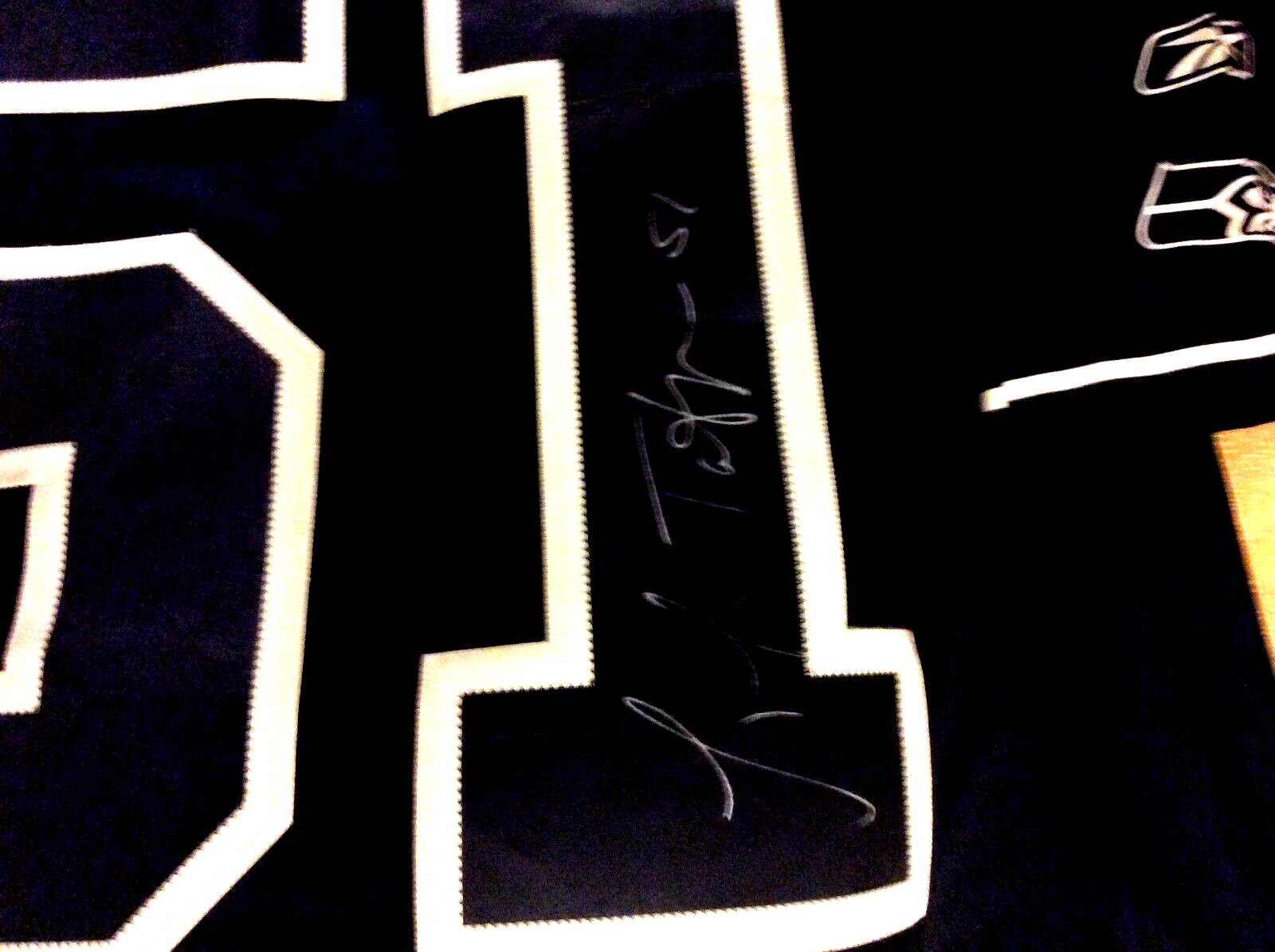 Lofa Tatupu Autographed Jersey #51 Seattle Seahawks size L Reebok ...