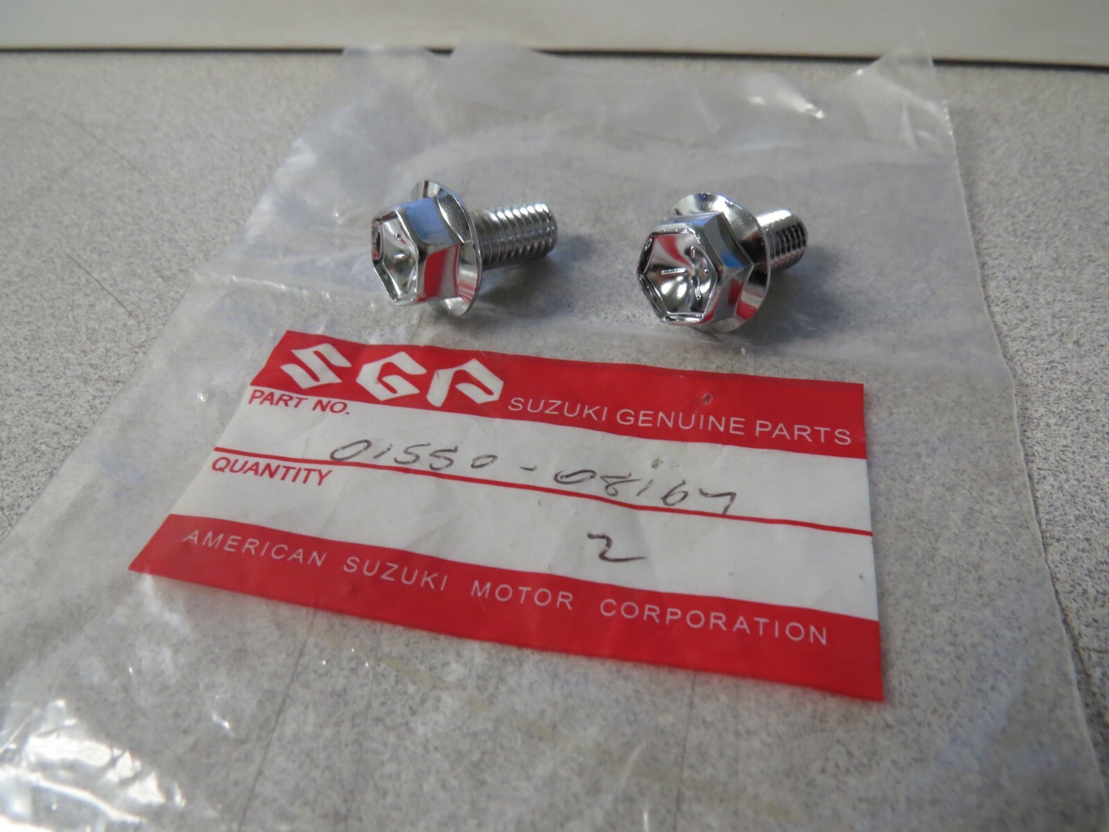 NOS Suzuki OEM Bolt 1979 GS1000 1979 GS550 93-94 RMX250 ST400 01550 ...