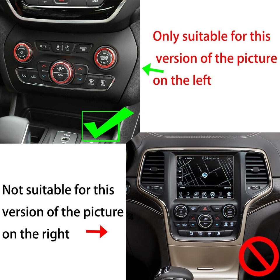 Practical Knob Covers Aluminum Alloy Audio 2014-2019 3 Pcs Central ...