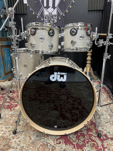 DW Collectors Broken Glass 4pc Drum Set | eBay