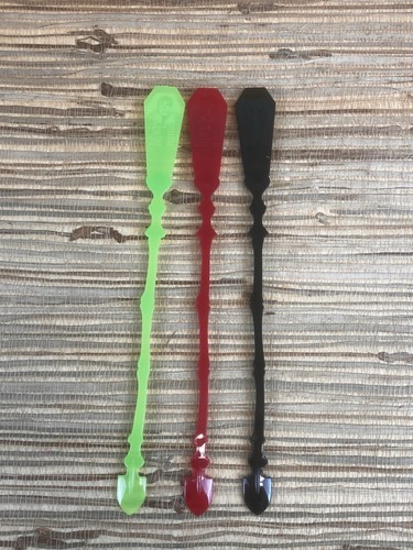 Misfits Tiki Fiend Crimson Ghost Swizzle Sticks Set of 3 Red Green ...