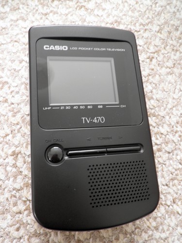 CASIO TV-470 LCD MINI COLOUR TV, ANALOG, PAL, 2.2” (VINTAGE, RARE ...