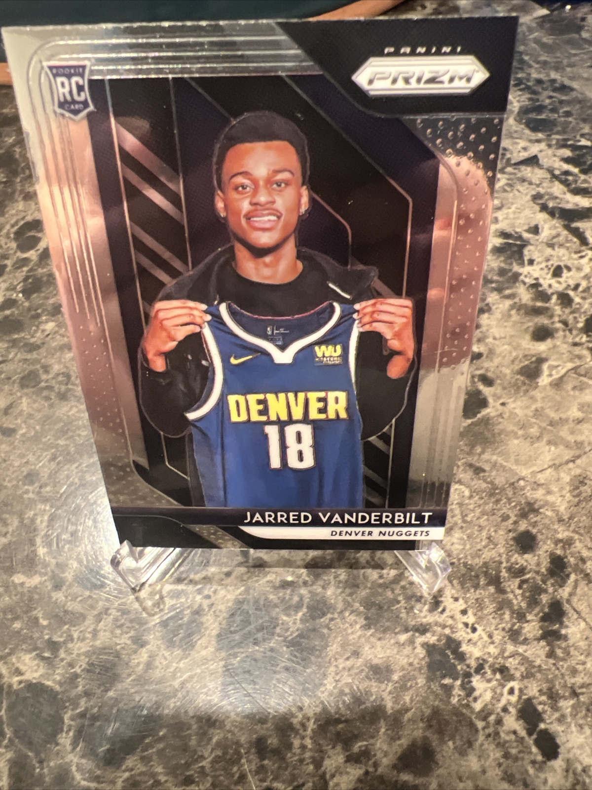 Jarred Vanderbilt 2018-19 Panini Prizm Rookie card RC #42 Denver ...