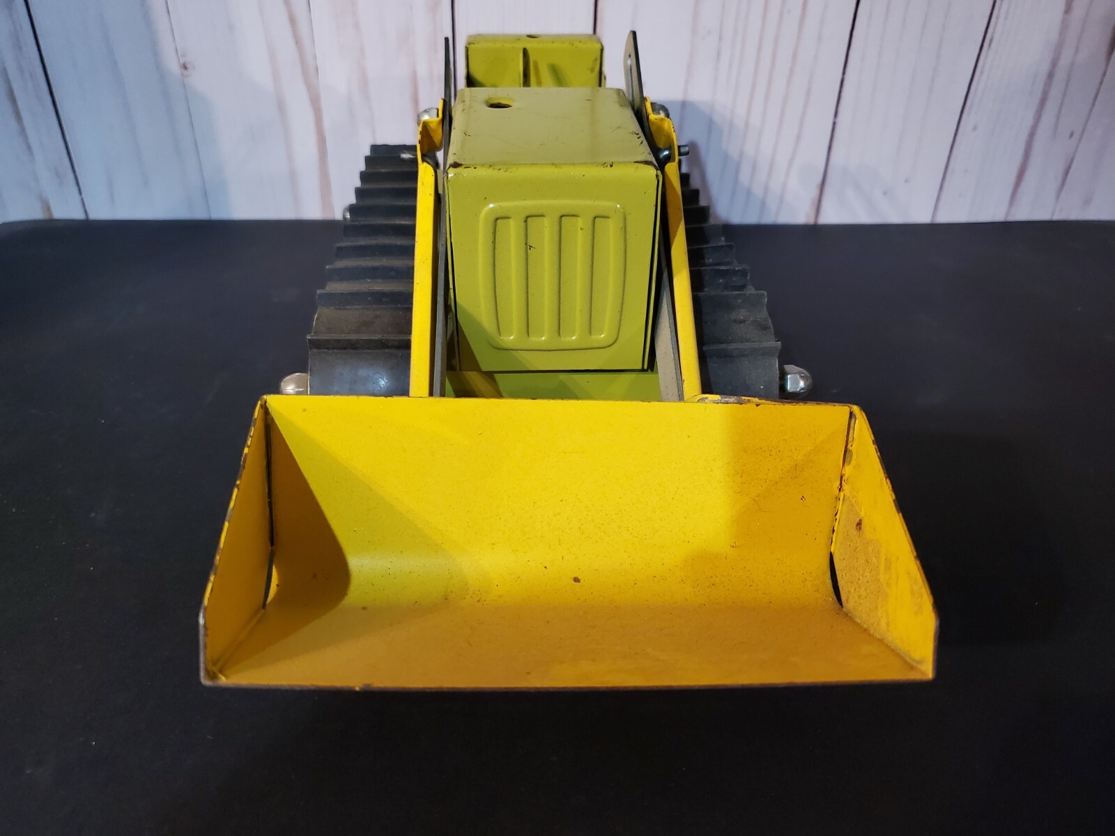 Vintage 60's Structo Bulldozer Loader Tractor Pressed Steel ...