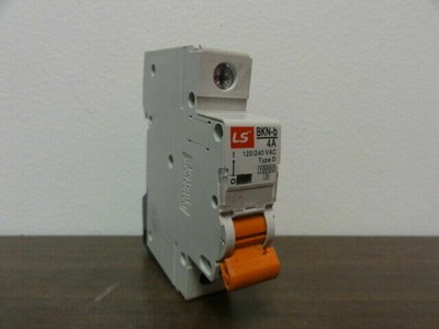 LS Breaker Model BKN-b, 4A Circuit Breaker - 1-Pole, 120/240 VAC, Type ...