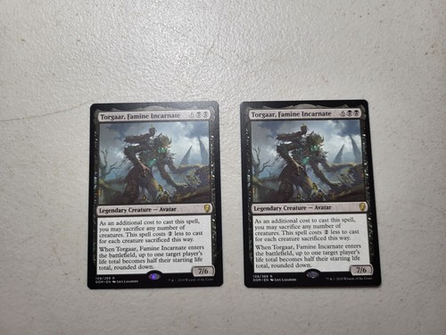 2x Torgaar, Famine Incarnate Dominaria Magic the Gathering MTG LP Free ...