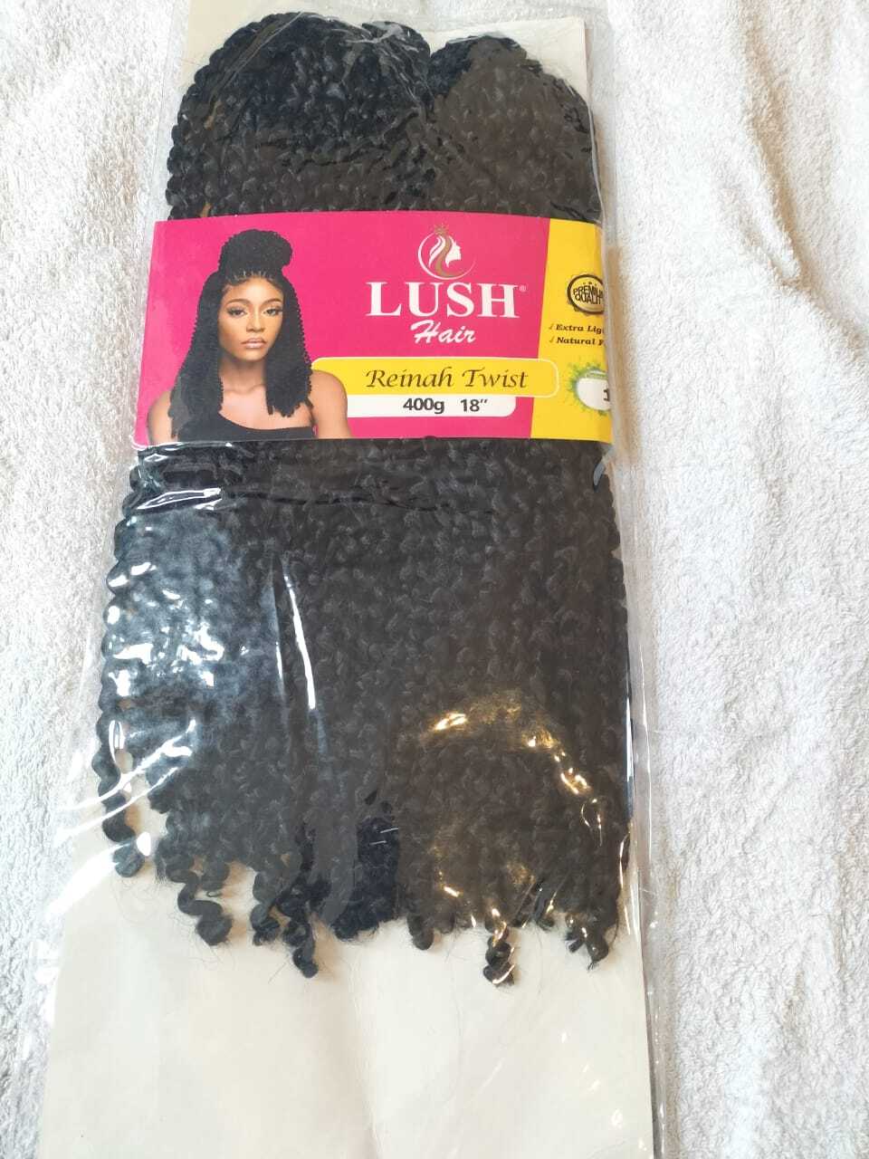 Reinah Twist 18'' 80 Strands/Pack Lush Hair Crochet Braids Extension ...