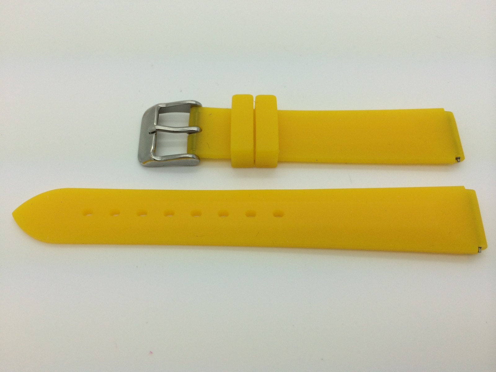 15mm fit Blue Orange Pink Soft Rubber Silicone Watch Band Quick Release ...