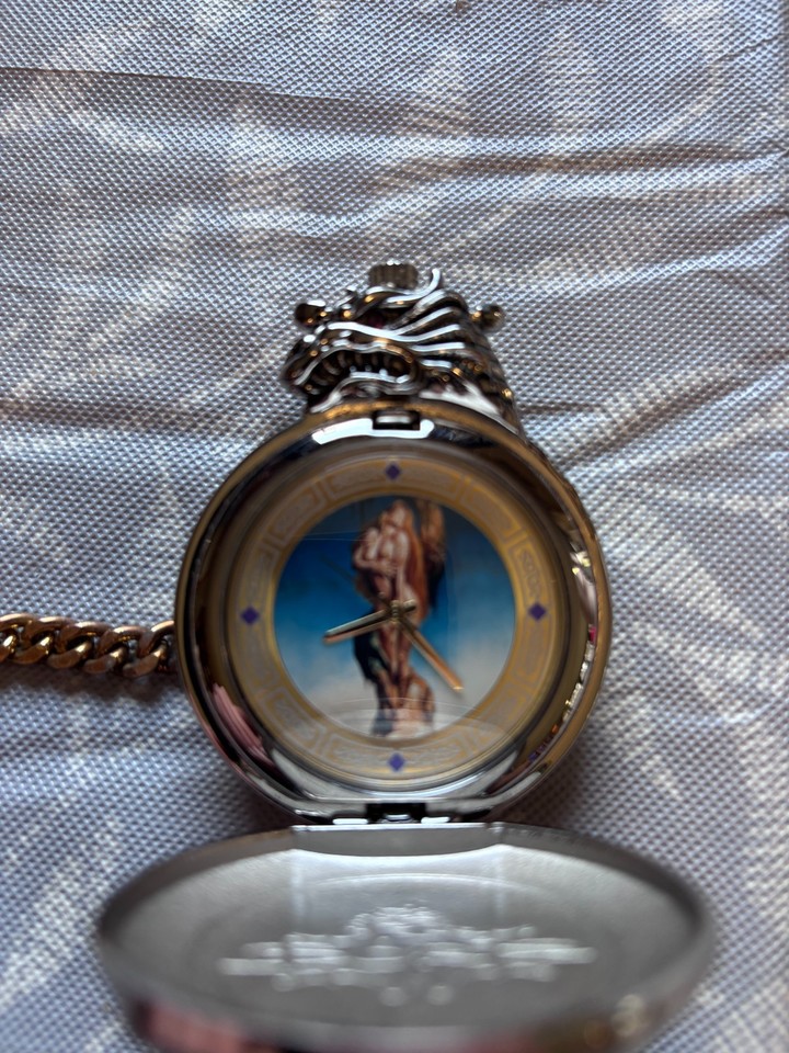 Franklin Mint Boris Vallejo Fantasy Knightstone Pocket watch purple ...