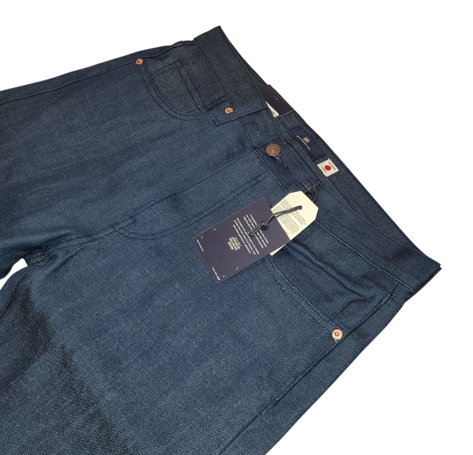 Levi's 505 Men's Selvedge Jeans Soft Rigid Dark Wash Blue Label ...