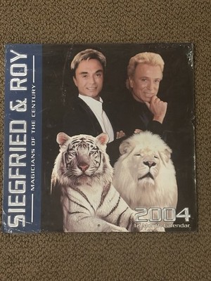 SEALED Siegfried And Roy 2004 12 Month Calendar Magicians Las Vegas ...