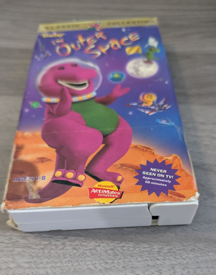 Barney in Outer Space VHS Tape 1998 Classic Collection Lyrik Studio ...