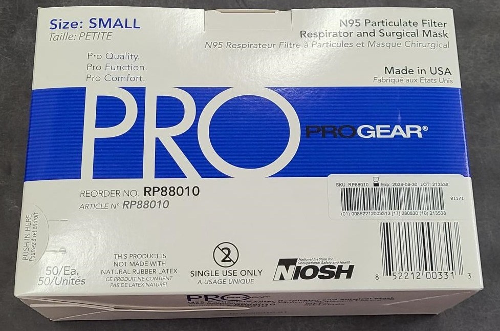 ProGear+RP88020+Respirator+and+Surgical+Mask+-+50+Piece for sale online ...
