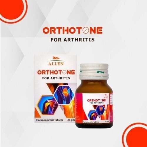 Allen Homeopathic ORTHOTONE (25gm Tablets) for All Types of Joint Pains ...