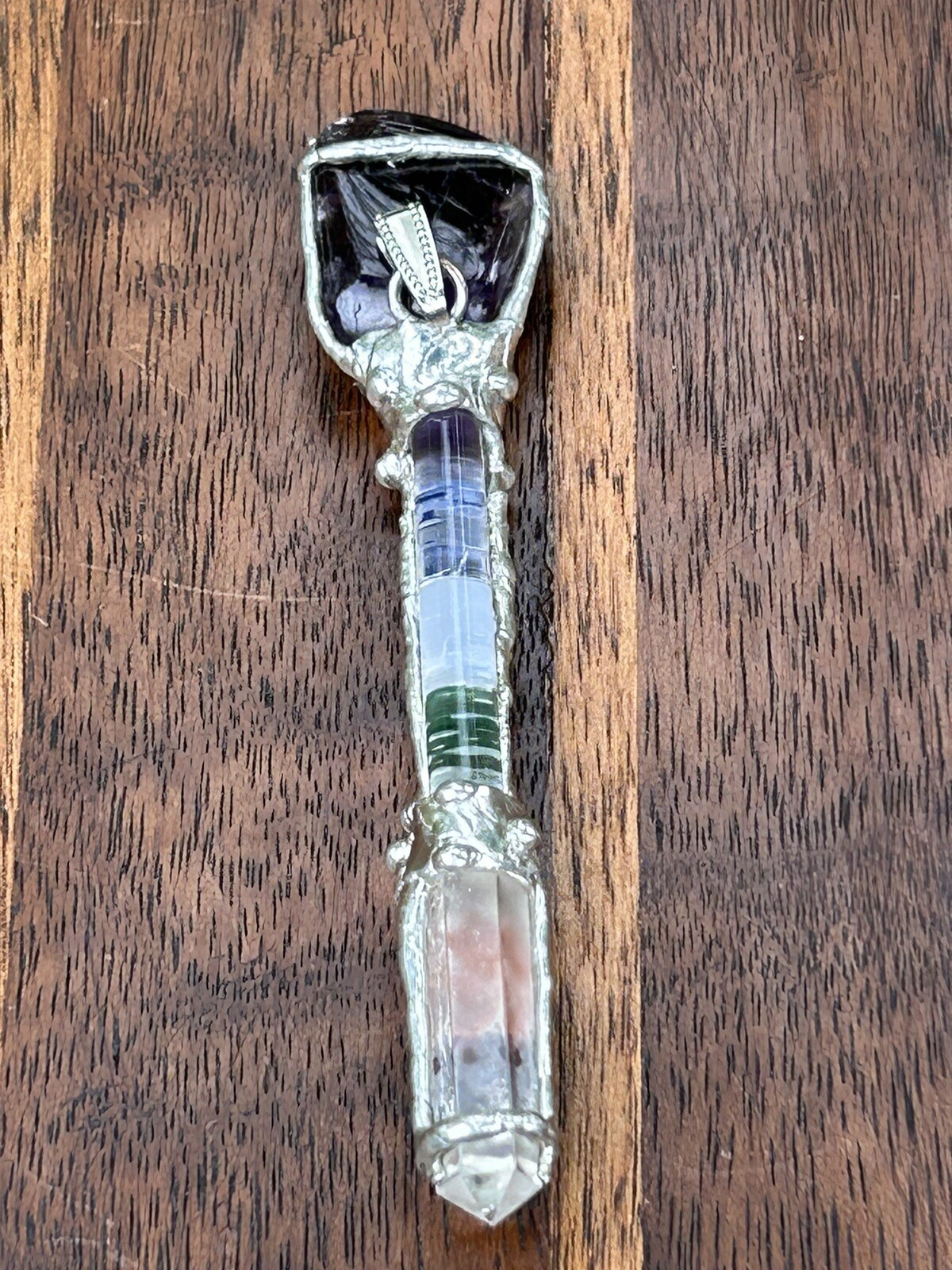 Chakra Mini Wand Selenite Energy Clearing Protection Healing Crystal ...