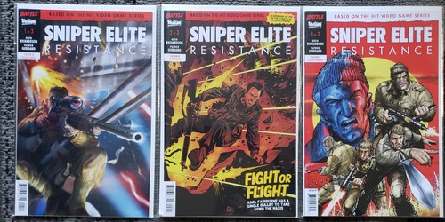 Sniper Elite Resistance Issues 1 2 3 Battle Rebellion Comics Video Game ...