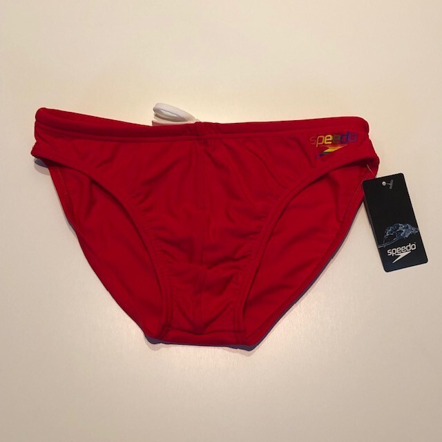 BNWT Mens Red PRIDE Speedo Solar Swim Brief Size 32 | eBay