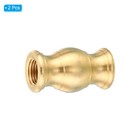 2pcs M10 Thread 17x30mm Lamp Pipe Brass Coupling Threaded Lamp Rod ...