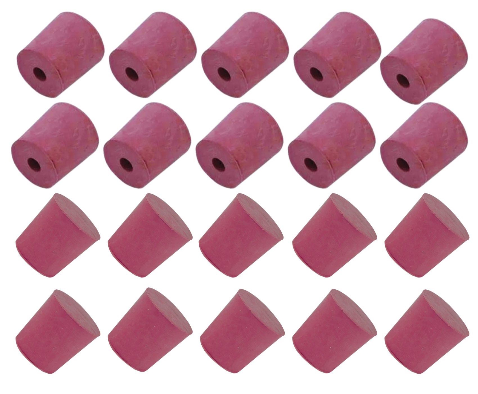 Rubber Bungs Mixed x 20 - Solid x 10, Bored x 10 Demijohn Stoppers ...