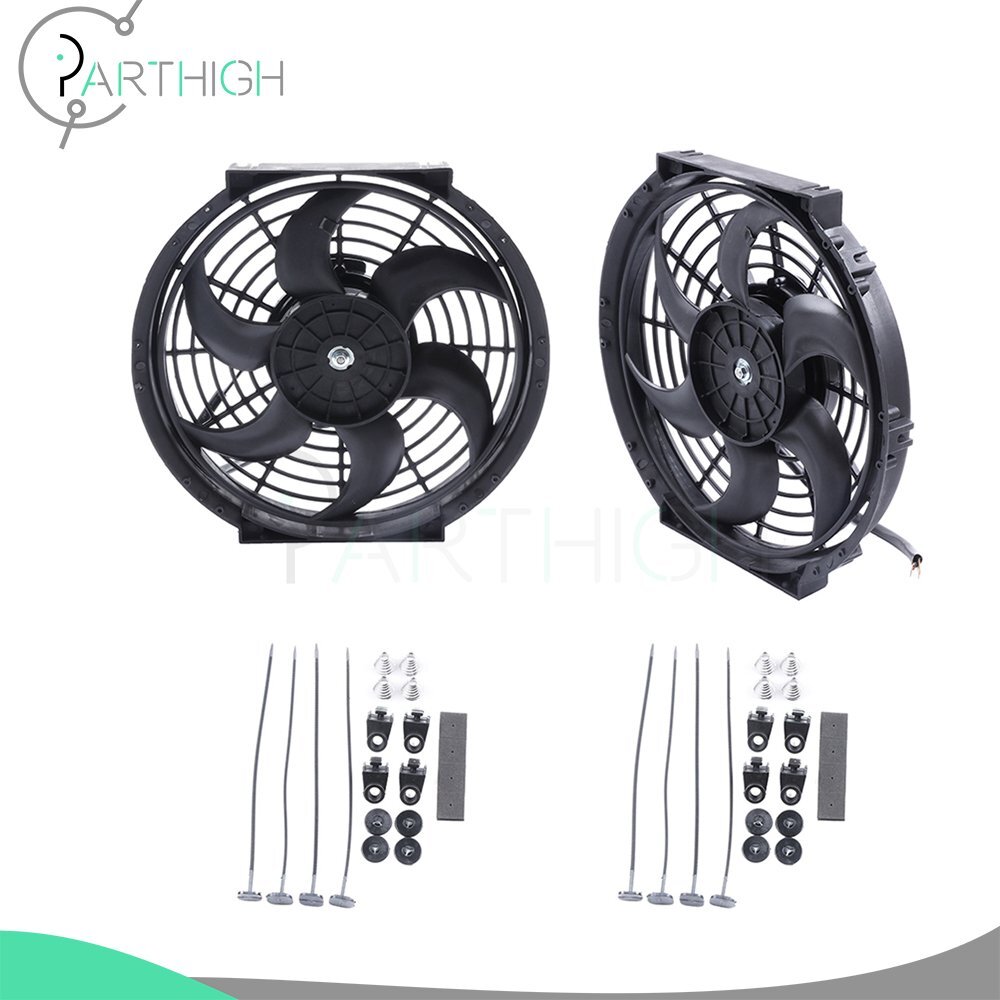 Universal 10" Inch Radiator Condenser Cooling Fan For 1989-2015 Hyundai ...
