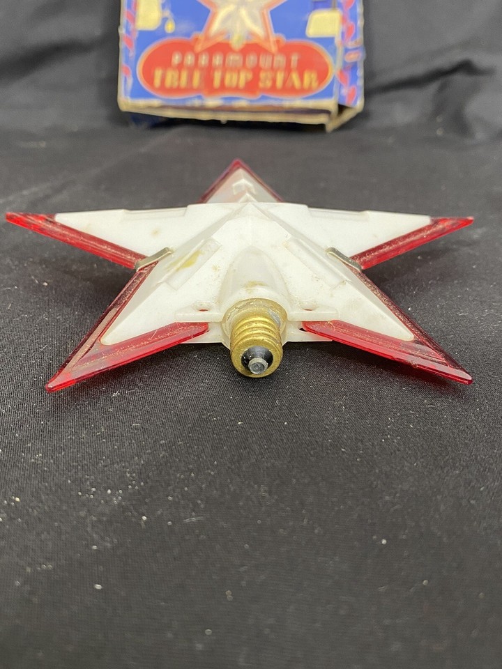 RAYLITE PARAMOUNT CHRISTMAS TREE TOP STAR IN ORIGINAL BOX | eBay