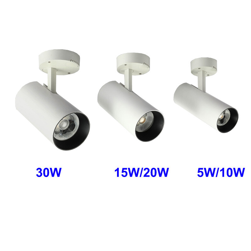 LED COB Ceiling Wall-Back Light Adjustable Lamp Picture Focus Spotlight ...