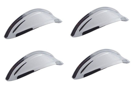 5-3/4" Headlight Headlamp Bulb Chrome Trim Cover Hot Rat Rod Lowrider ...