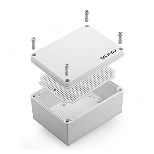 Junction Box with Mounting Plate 200x150x100mm, ABS Plastic DIY ...