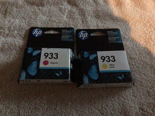 LOT OF 2 HP GENUINE 933 Color Ink for OFFICEJET 6600 Expired 12/2020 ...