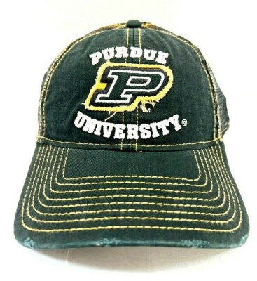 NCAA by Signatures Purdue University Embroidered Black Adjustable Vent ...