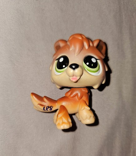 LPS Hasbro Brown Wolf Dog #2141 - Authentic Littlest Pet Shop HTF RARE ...