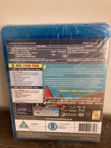Disney Pixar Toy Story 2 Blu-ray & dvd discs double play ( new sealed ...