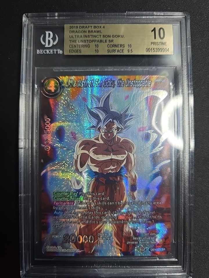 2022 DBS Ultra Instinct Son Goku, The Unstoppable BGS 10 Gem Mint Holo ...