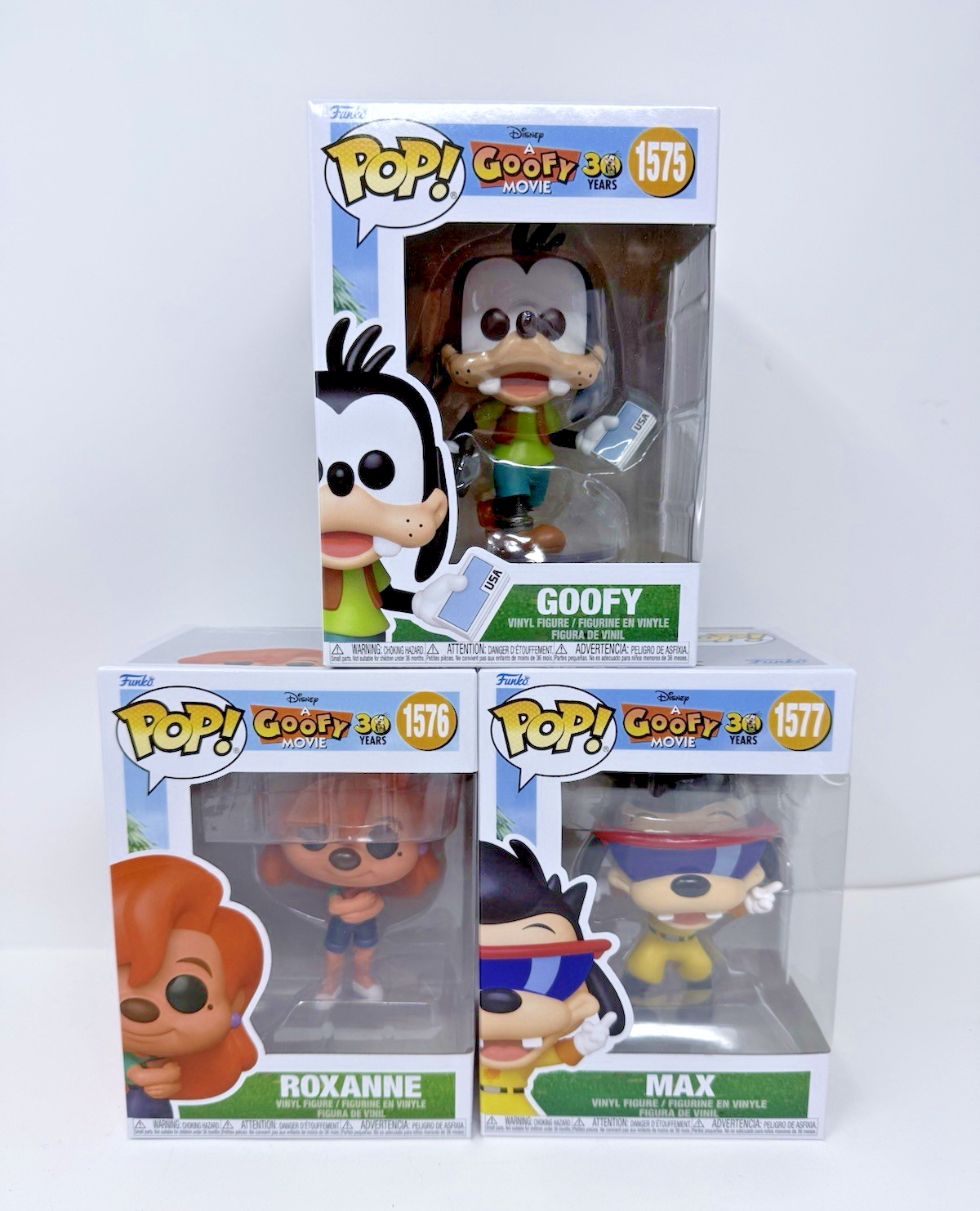 A Goofy Movie Funko Pop! Lot of 3 Max as Powerline Roxanne Goofy W ...