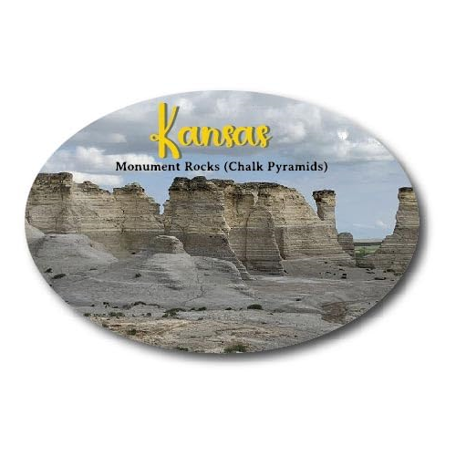 Magnet Me Up Kansas Monument Rock Chalk Pyramid Limestone Formation ...