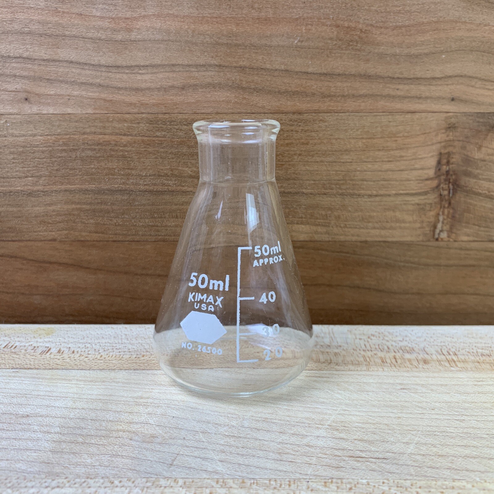 KIMAX 50mL Erlenmeyer Flask Lab Glass 26500 | eBay