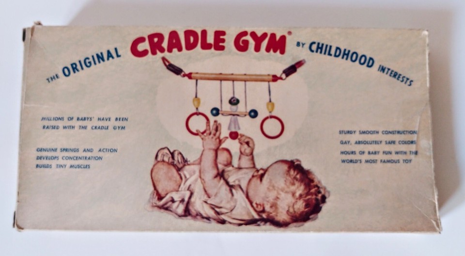The Original Cradle Gym By Childhood Interests Vintage Hanging Wooden ...