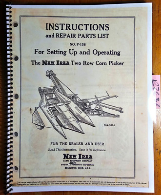 Harvesting Equipment - New Idea Corn Picker