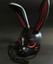 Japanese Rabbit Usagi Mask Black Red FRP Plastic Japan | eBay
