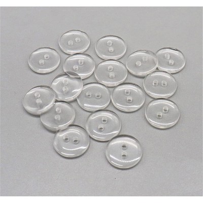 100PCS Transparent Buttons Resin 12.5mm Sewing Craft | eBay